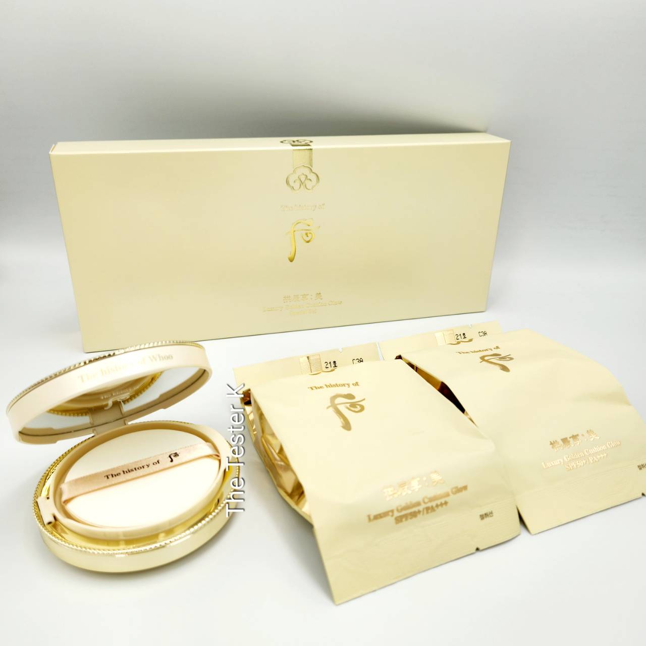 The History of Whoo – Luxury Golden Cushion Set (คุชชั่น) – The Tester K